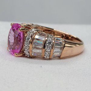 HSN | Jewelry | Nwot Womens Rose Gold Pink Topaz Ring | Poshmark